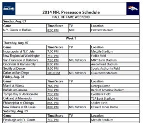 Schedules Archives - Page 2 of 8 - Printerfriendly