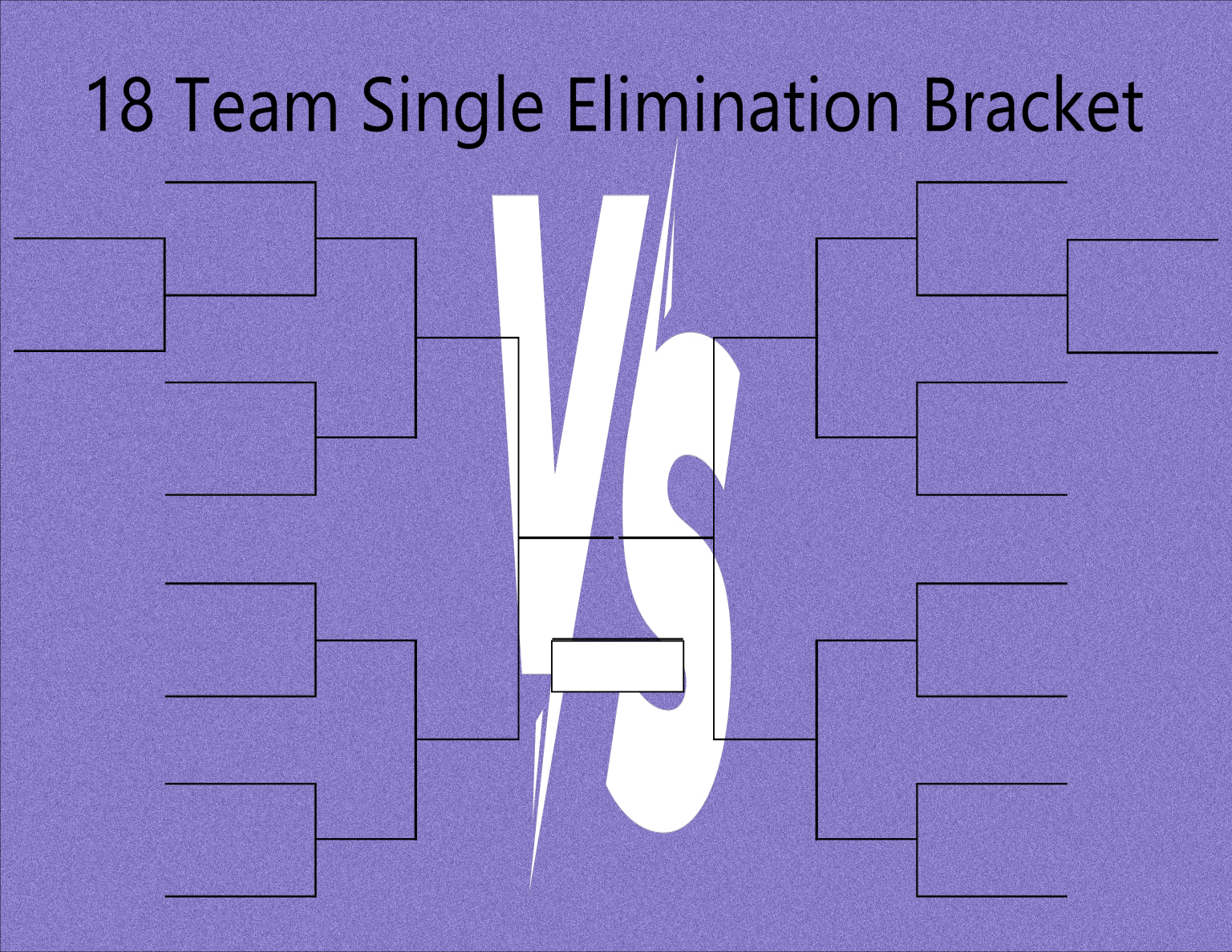 18-Team tournament bracket (free and printable) - Printerfriendly