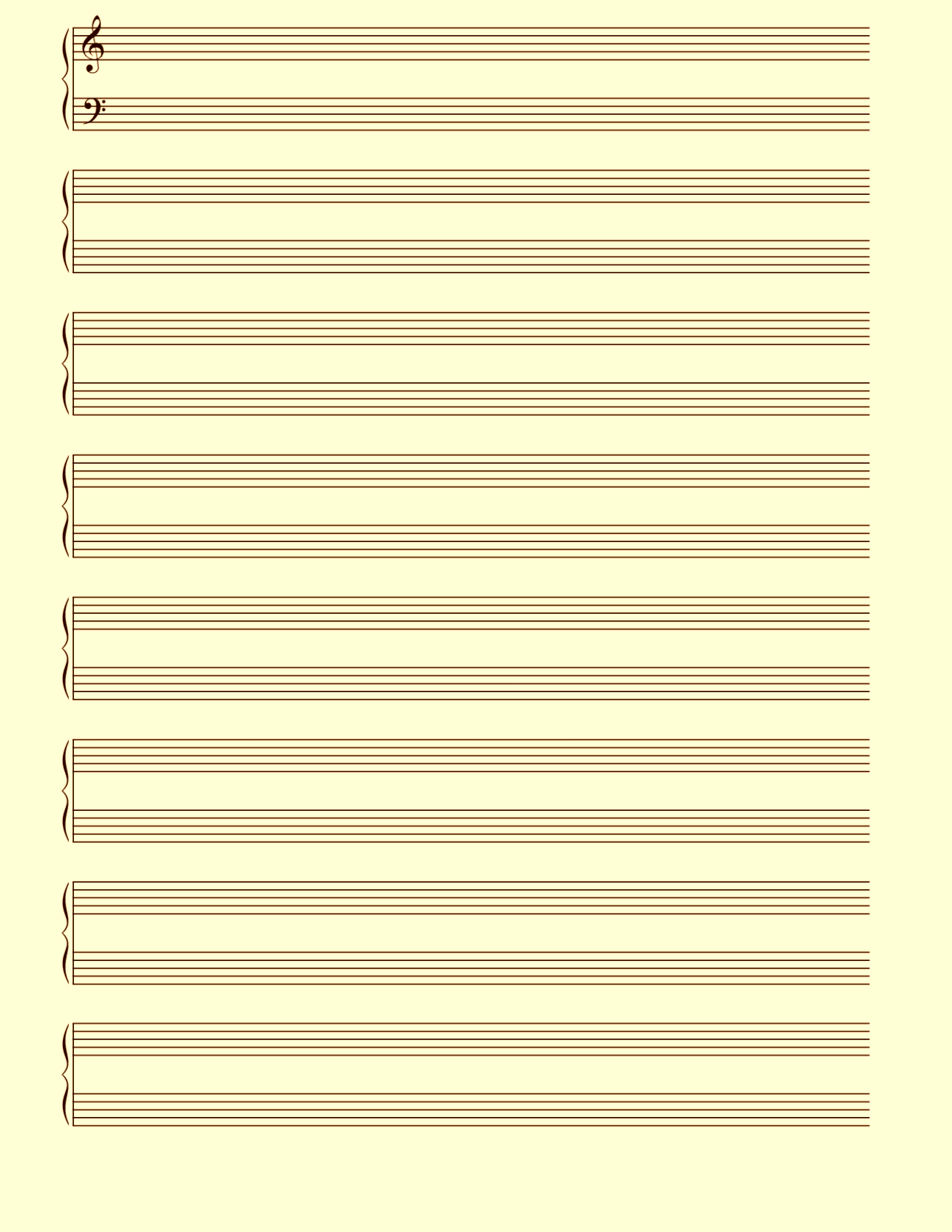 Download free printable sheet music in PDF - Printerfriendly