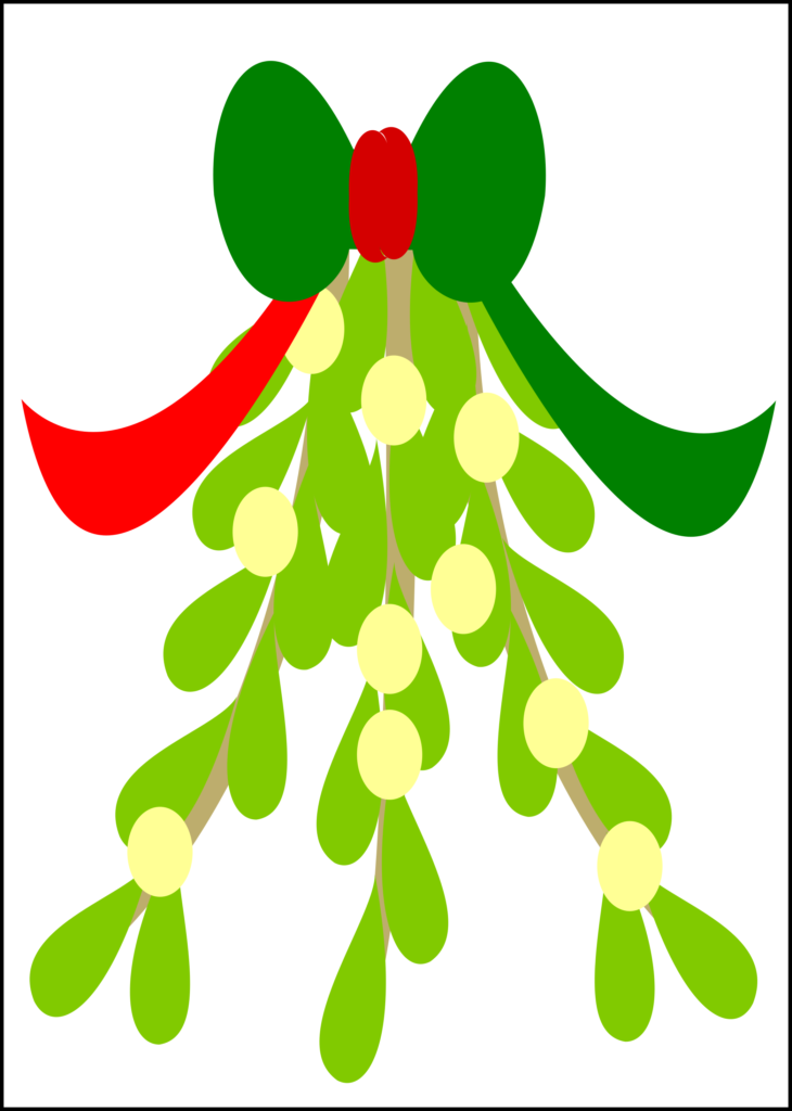 Printable Christmas mistletoe decorations - Printerfriendly