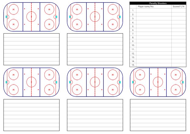Download Printable Hockey Lineup Cards - Printerfriendly