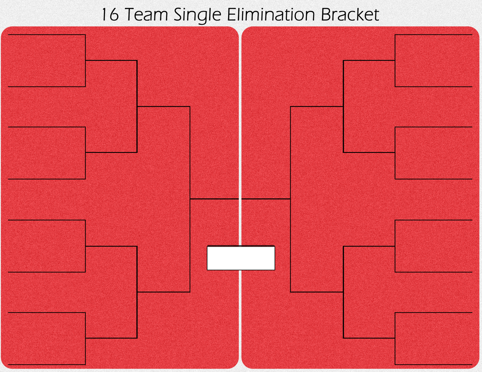 16-Team Single-Elimination Bracket: Print Tournament Brackets in PDF ...