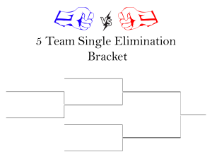 Free printable 5 team single elimination bracket - Printerfriendly