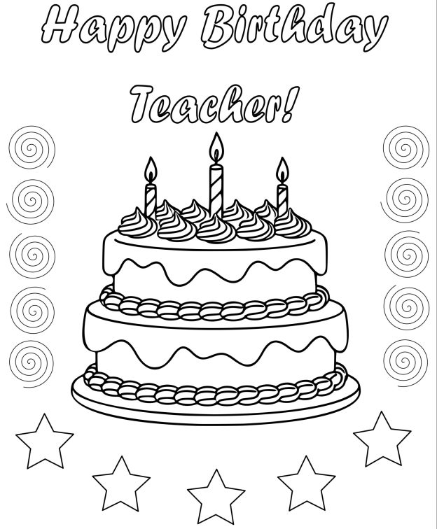 Free Happy Birthday Teacher Printable for Special Celebrations ...