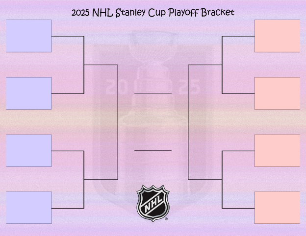 Free, Printable Stanley Cup Playoff Bracket for 2025 NHL Playoffs ...