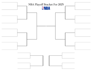 Free Printable NBA Playoff Bracket 2025 – Track the Entire Postseason ...