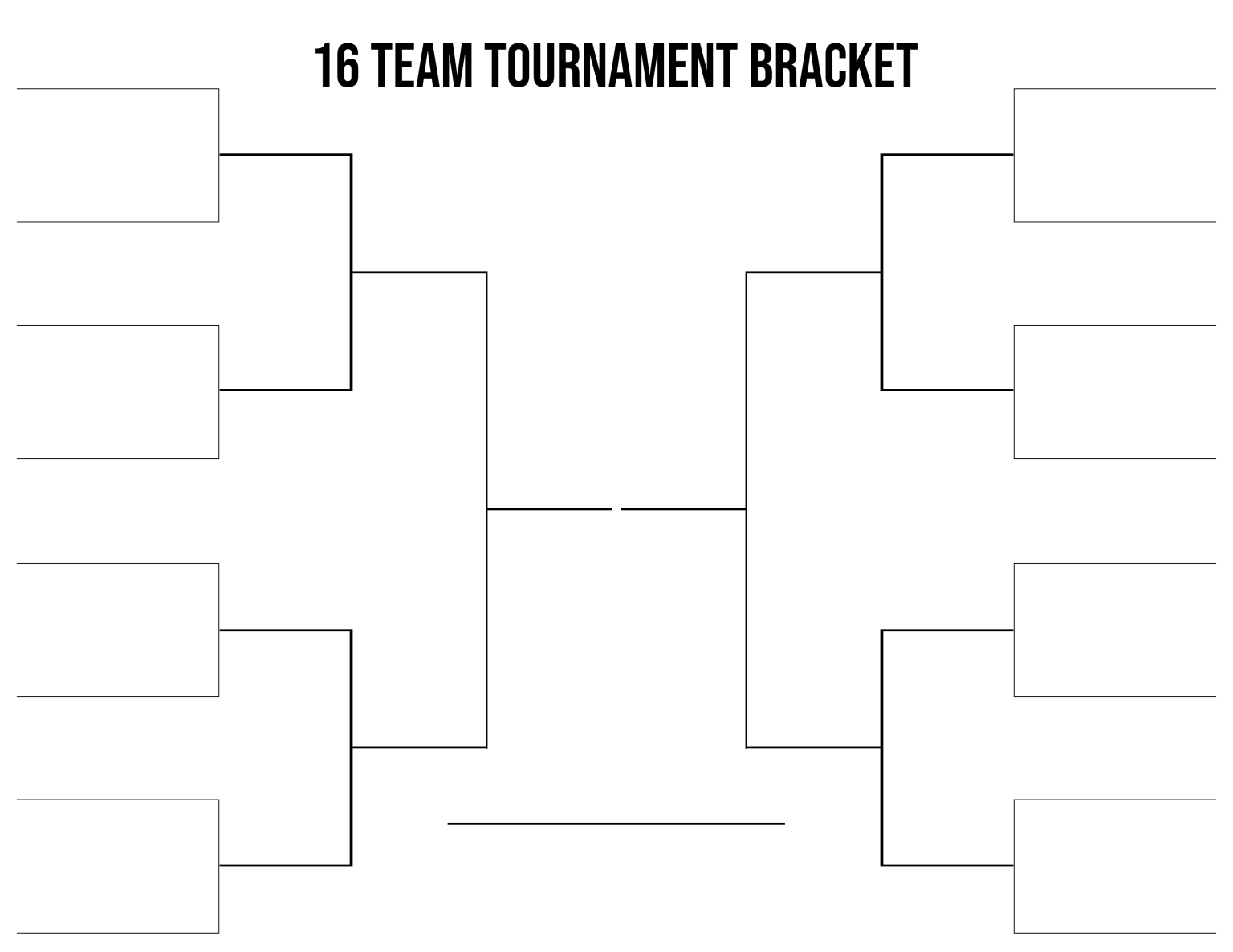 Printable and fillable 16-team double-elimination bracket - Printerfriendly