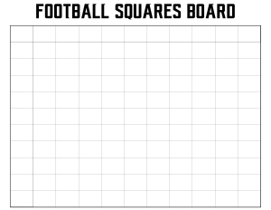 Free 100 Squares Football Board Game: 10x10 Box Grid for NFL, Superbowl ...